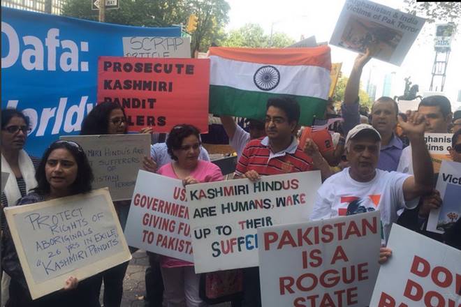 Protests erupt against Pakistan outside UN General Assembly session ...