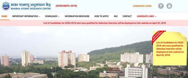 BARC Exam 2018 Results: How to check list of Bhabha Atomic Research ...