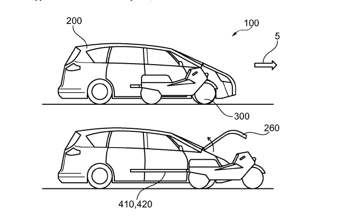 Ford patents a car with an autonomous electric motorcycle inside: Here ...