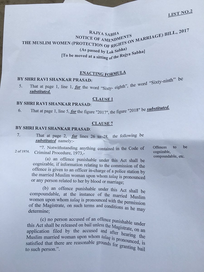 Triple Talaq Bill in Rajya Sabha Highlights: No consensus in House, law to criminalise instant ...