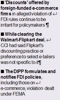 Alleged FDI rule violation by e-commerce players via discounts: NCLAT ...