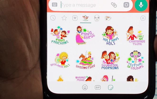 WhatsApp Holi stickers: How to send colourful stickers to your chats ...