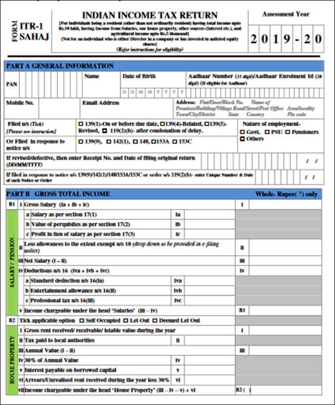 New ITR Forms for FY2018-19, AY2019-20 notified by CBDT; Here is all ...
