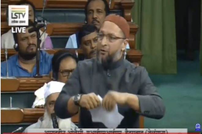 Asaduddin Owaisi tears a copy of Citizenship Bill, says it will lead to another partition ...