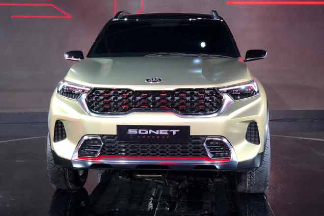 Auto Expo 2020 Kia Unveils Sonet Concept That Will Spawn Brezza Venue