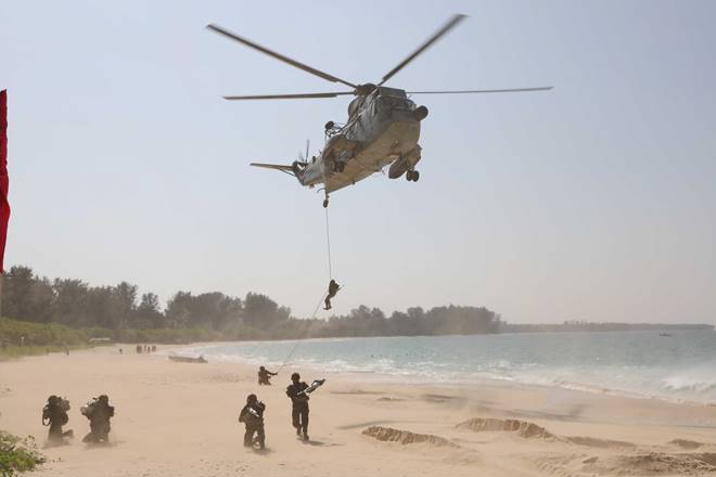 With focus on Interoperability, high intensity tri-services drills ...